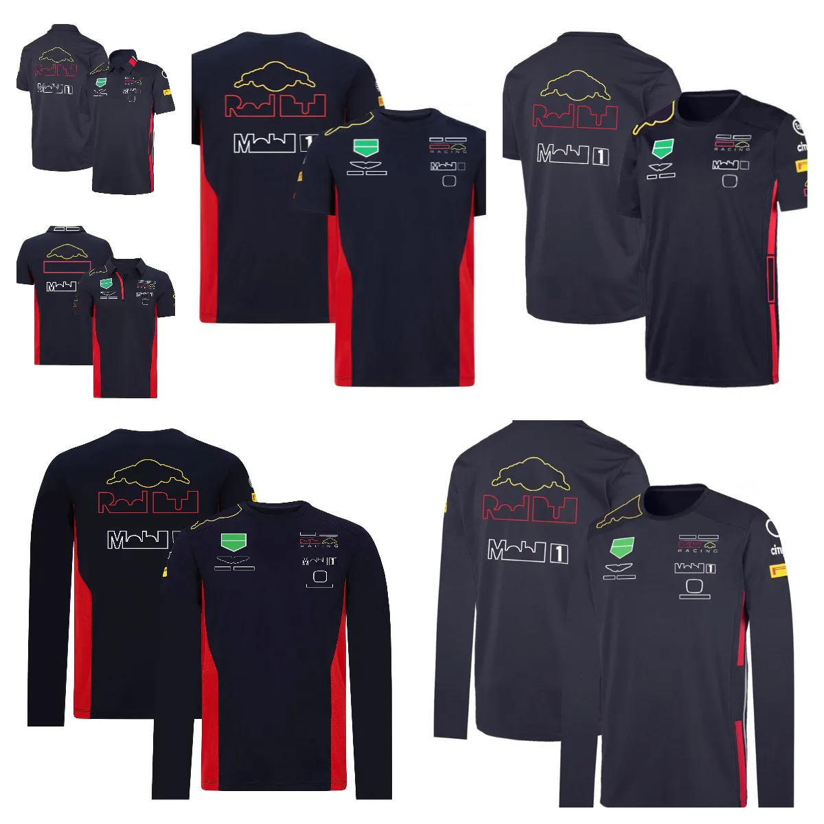 DHgate.com:F1 Team Drivers Clothing F1 Long Sleeve T-shirt Mens Short ...