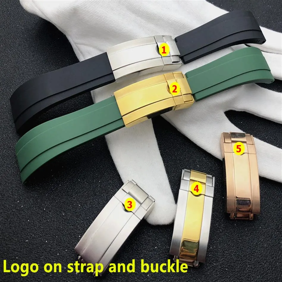 DHgate.com:20mm Soft Silicone Rubber Watch Band Strap for Rolex GMT ...