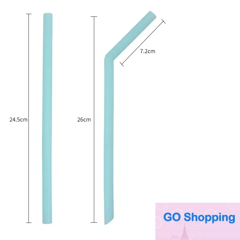 Reusable Silicone Drinking Straws: Multi Color Flexible Straws For Home ...