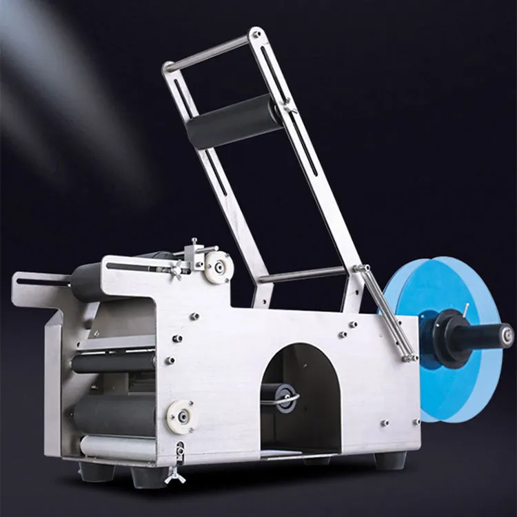Industrial Manual Labeling Machine With Handle Can For Round Bottles ...