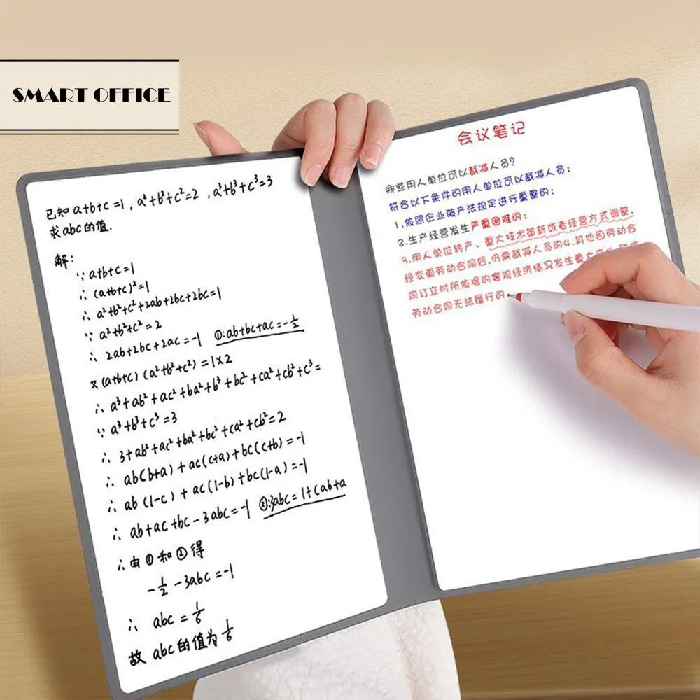 Whiteboards Portable Reusable Erasable Whiteboard Notebook A4 Maths ...