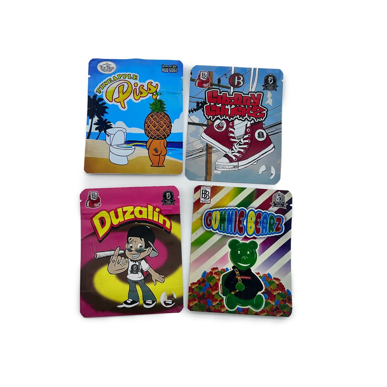 DHgate.com:Runtz holographic Packing Bags Blank Plain Irregar Round ...