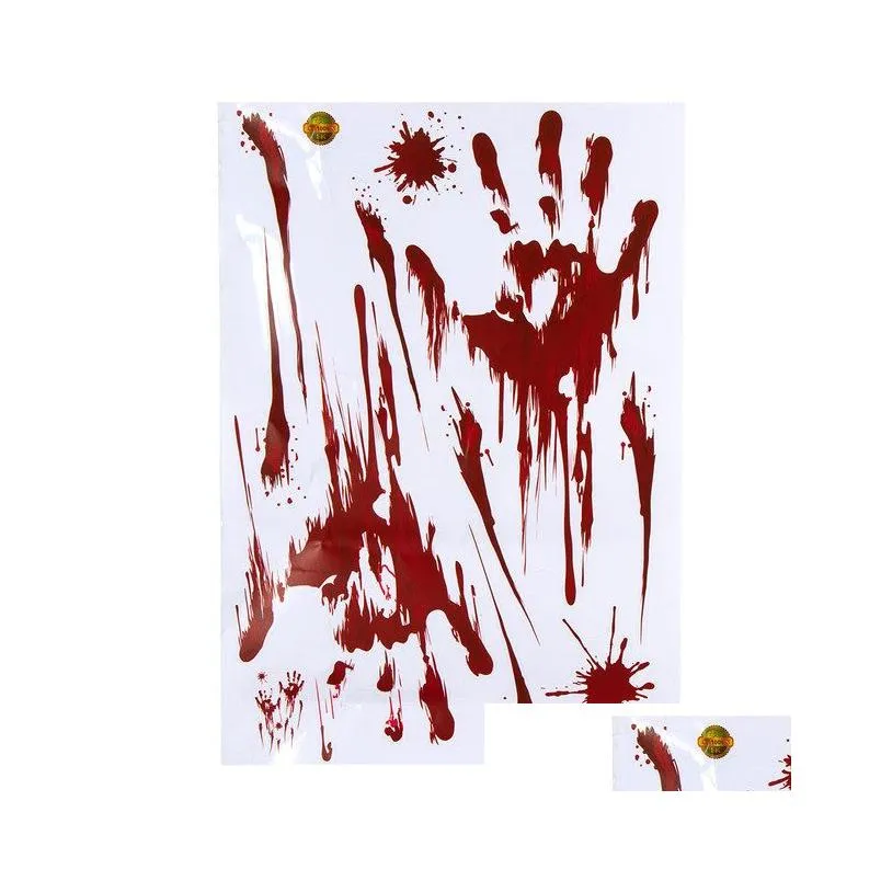 3D Halloween Vinyl Bumper Stickers Ghost Horror Finger & Foot Wallpaper ...