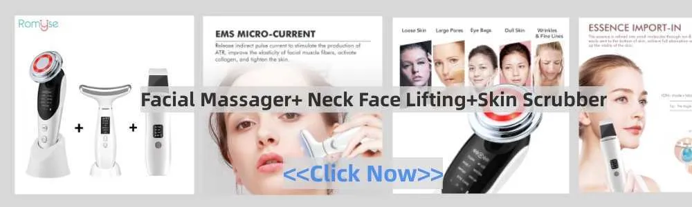 Electric Face Scrubbers EMS Ultrasonic Skin Scrubber Vibration Facial ...