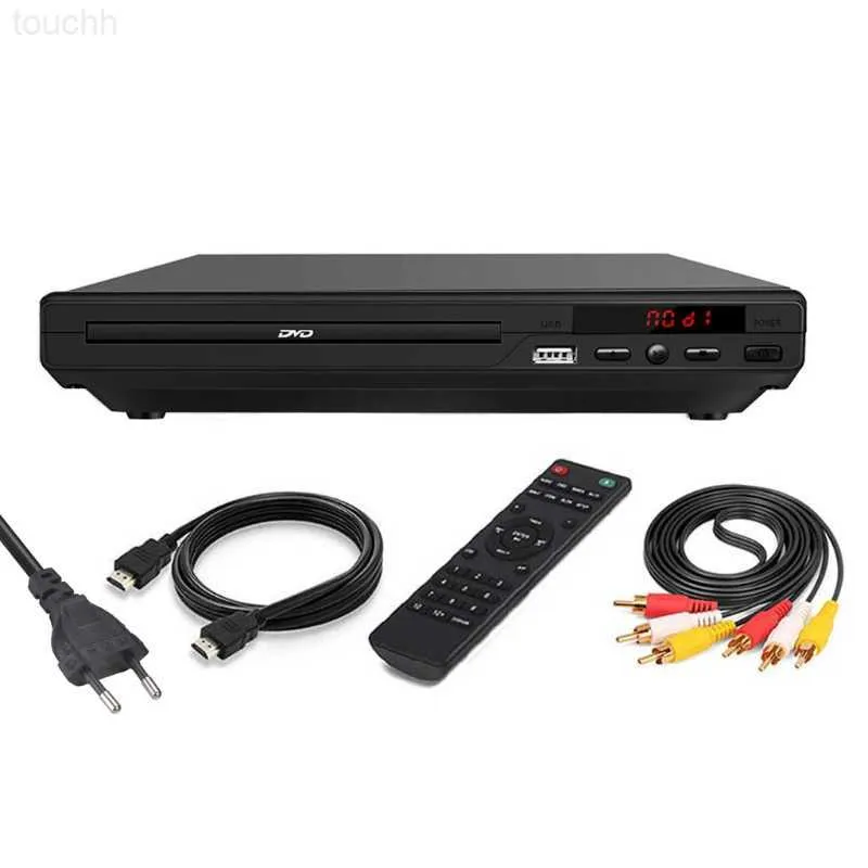 2023 New 1080P Desktop DVD Media Player for TV, Region-Free AV Output ...