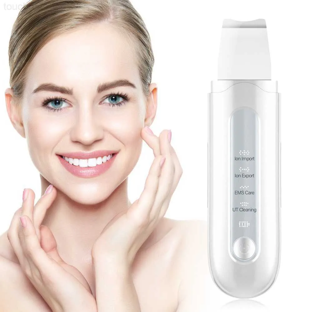 Ultrasonic Facial Skin Scrubber - Electric Face Cleaner, Blackhead ...