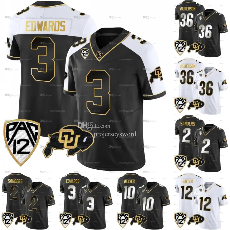 2024 كولورادو بوفالو كرة القدم جيرسي كلية NCAA Sydeur Sanders Travis ...