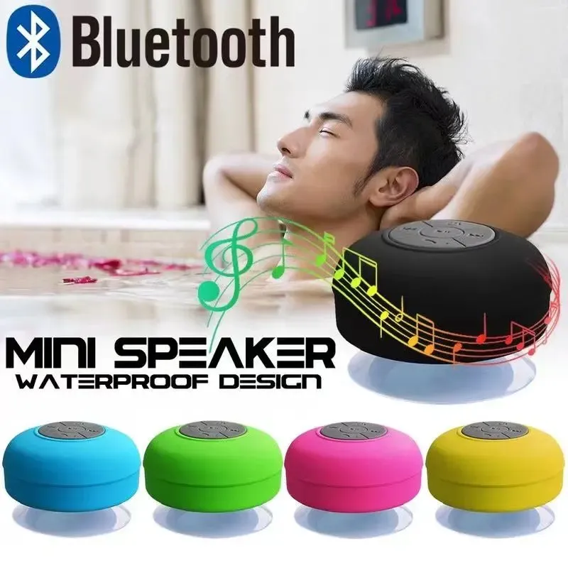 Waterproof Bluetooth Speaker Shower Mini Portable Wireless Shower ...