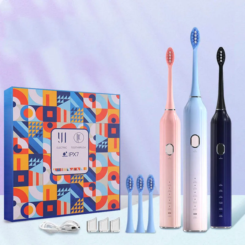 Sonic Electric Toothbrush With USB Charger, Rechargeable IPX7 ...