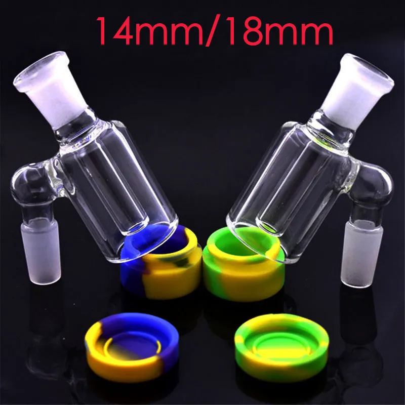 Wholesale Mini Glass Ash Catcher with 14mm 18mm, 7ml Silicone Wax ...