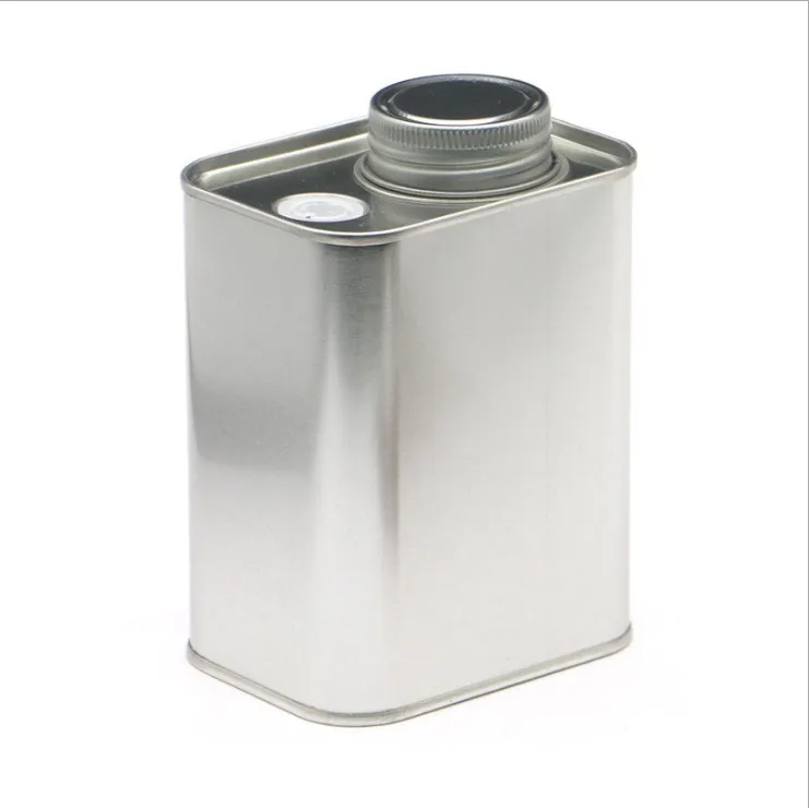 Metal Screw Top Square Coffee Tin Container Tea Tin Packaging Can with ...