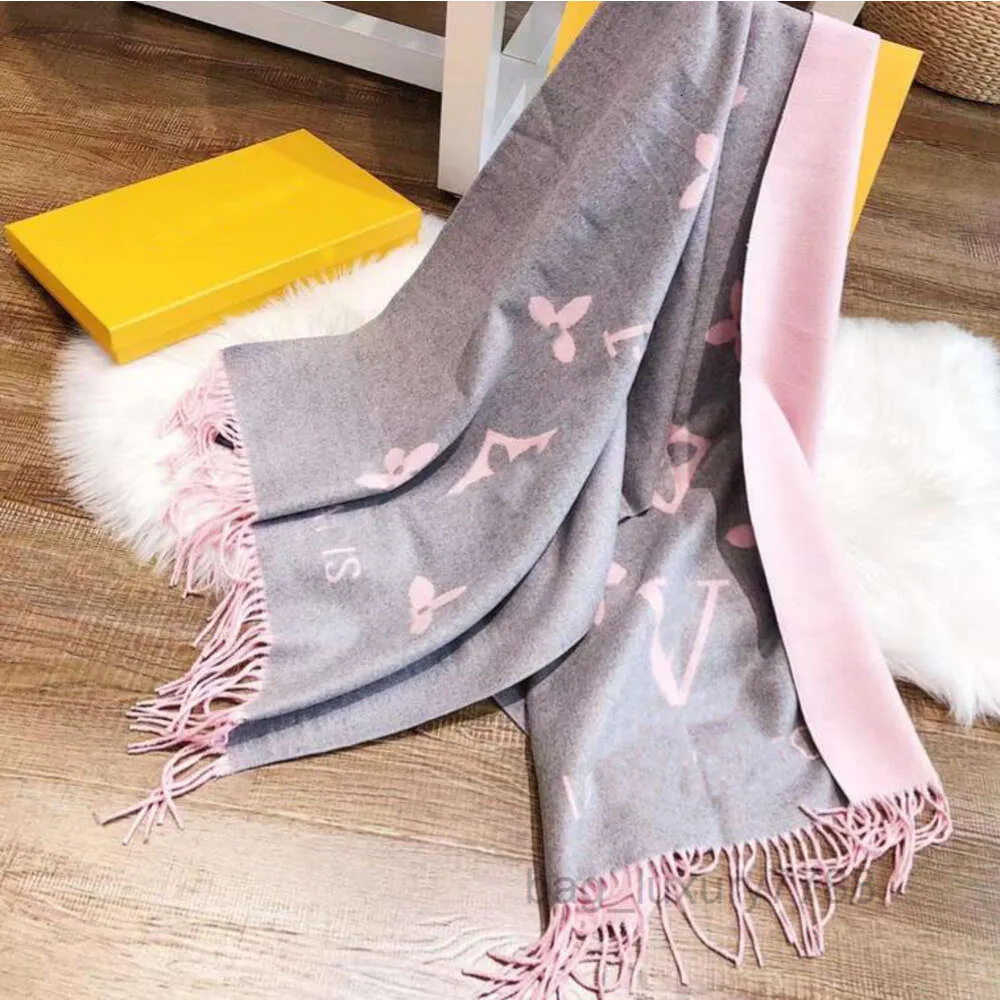 Luxury Cashmere Feel Scarf - Designer Letter Print Silk Scarf, Warm ...