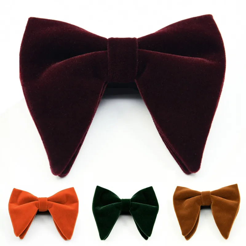 Velvet Bow Ties for Men & Women - Fashionable Big Bowties for Weddings ...