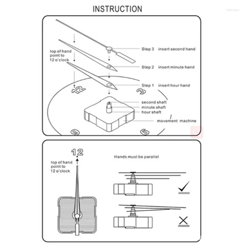 DHgate.com:High-Torque Quartz Clock Movement DIY Mechanism Kit | Silent ...