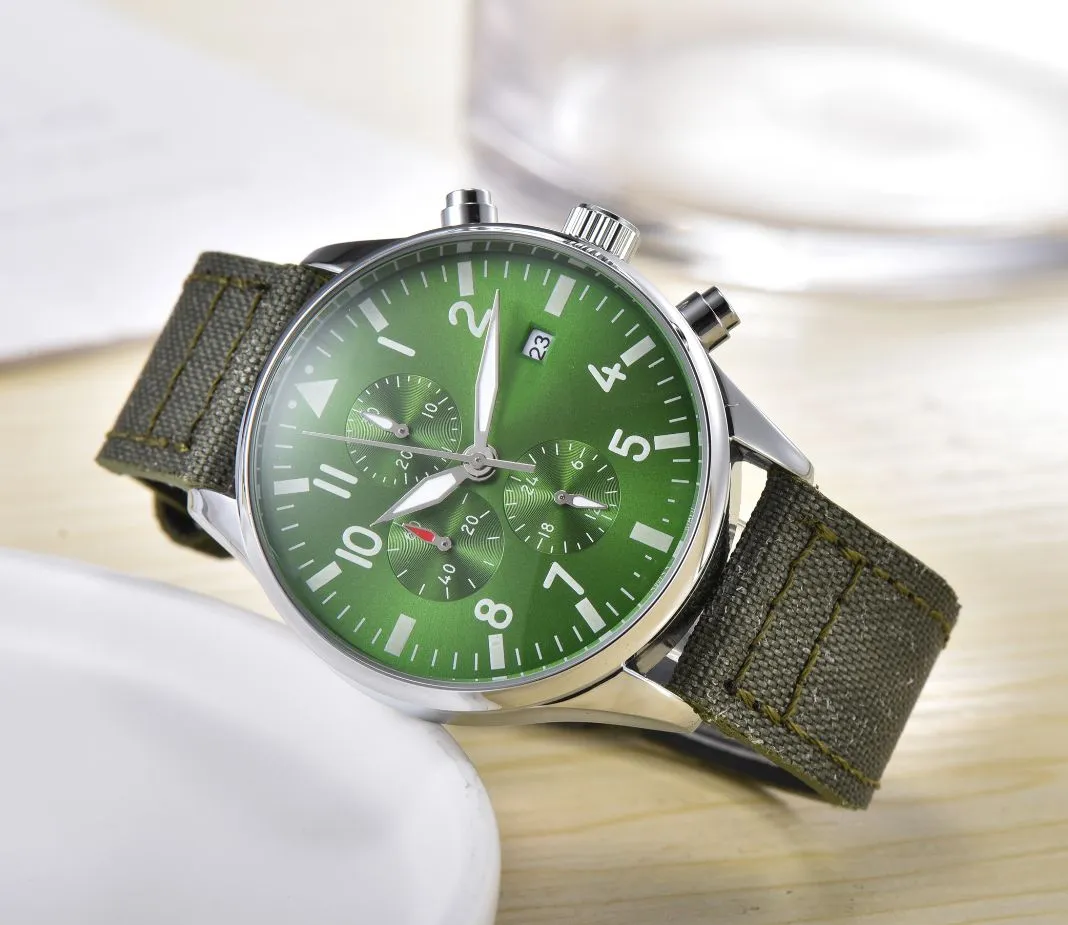 Luxury Chronograph Watch With Quartz Movement, Black Dial ...