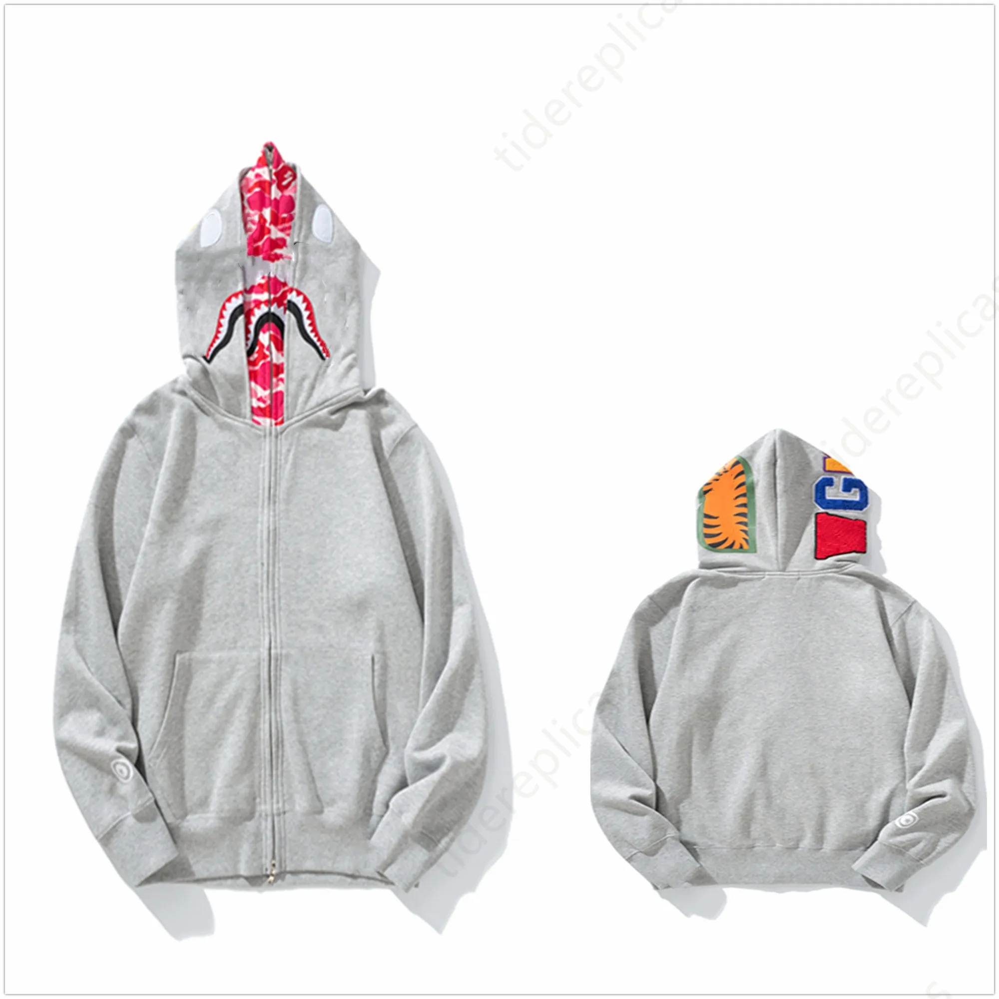 Designer Shark Reflective Double Cap Paul And Shark Hoodie Designer Shark Reflective Double Cap Paul And Shark Hoodie