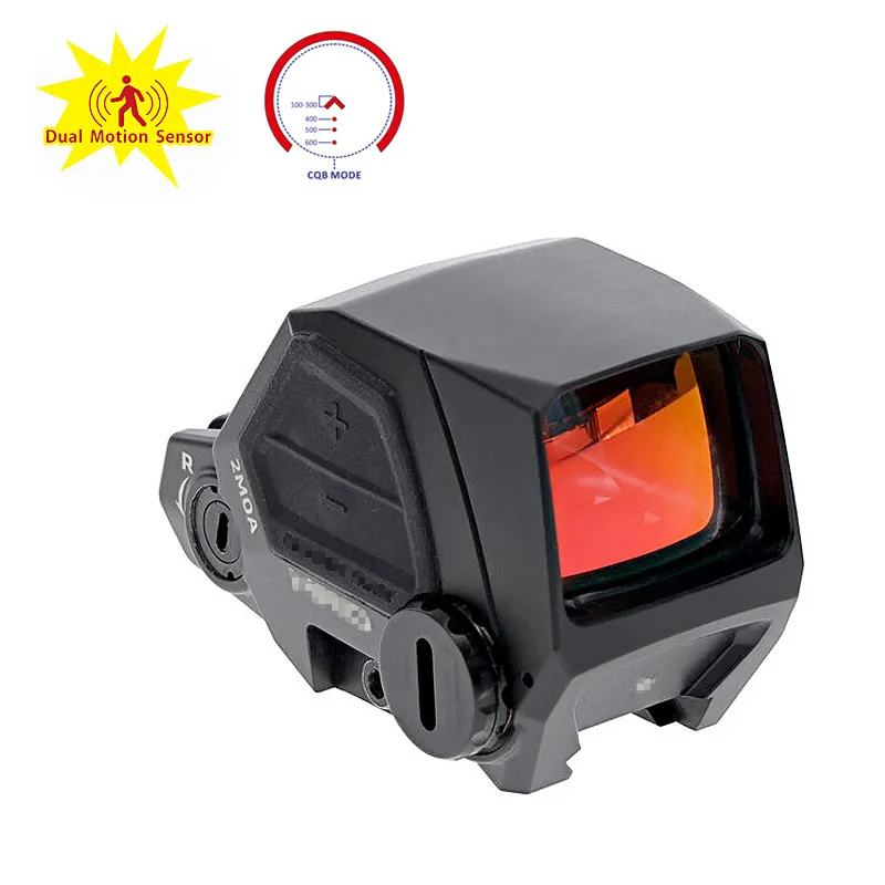 Tactical Compact HRO Red Dot Sight CQB MODE Reticle 2 MOA Riflescope ...
