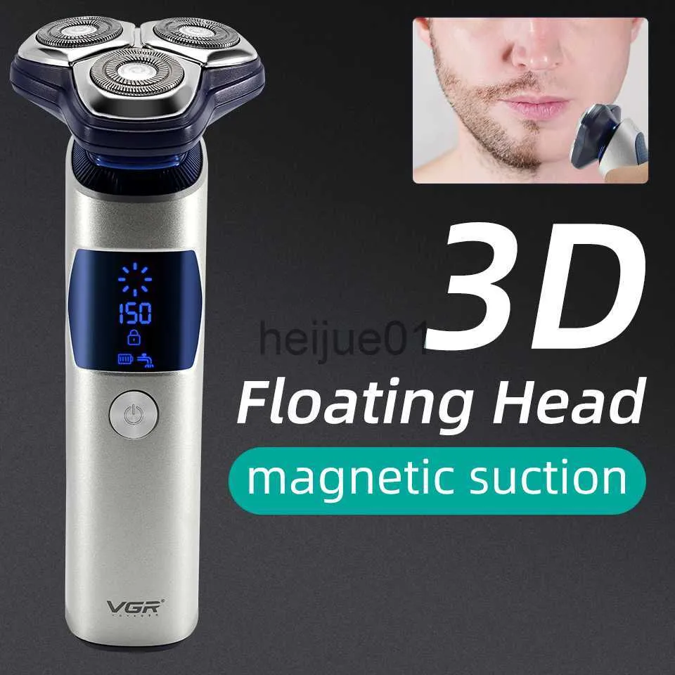 DHgate.com:IPX7 Waterproof Rechargeable Electric Razor - 3D Floating Heads Wet/Dry Shaver for ...