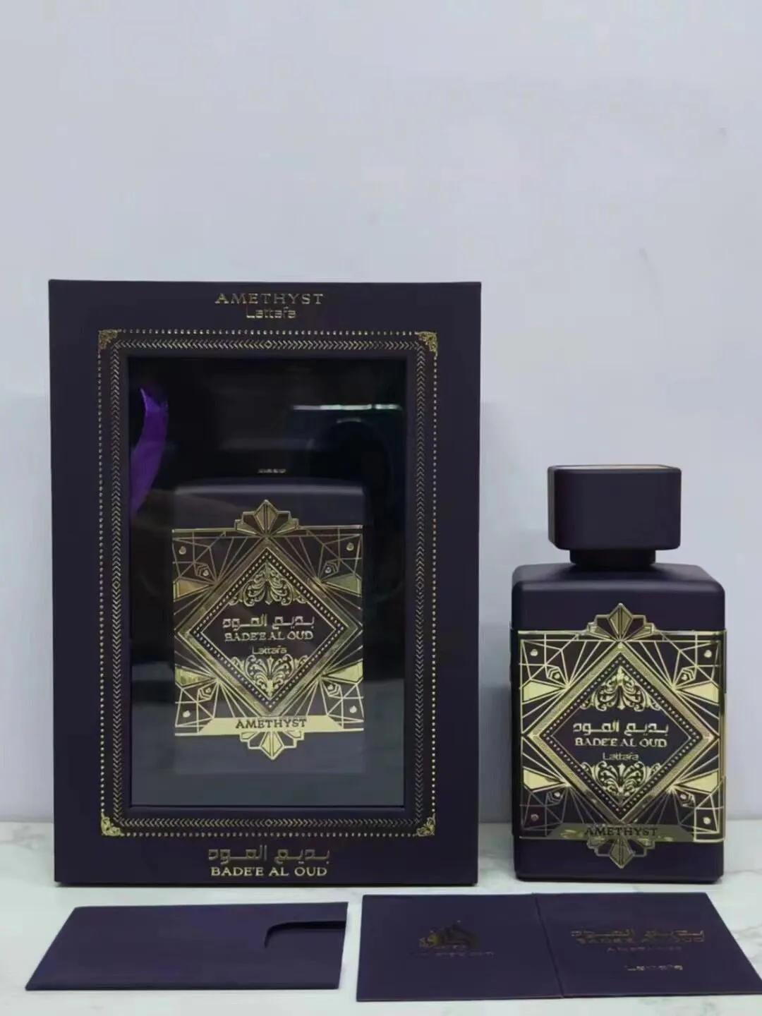 Long Lasting Red Lattafa Perfume With Badee Al Oud And Amethyst The ...
