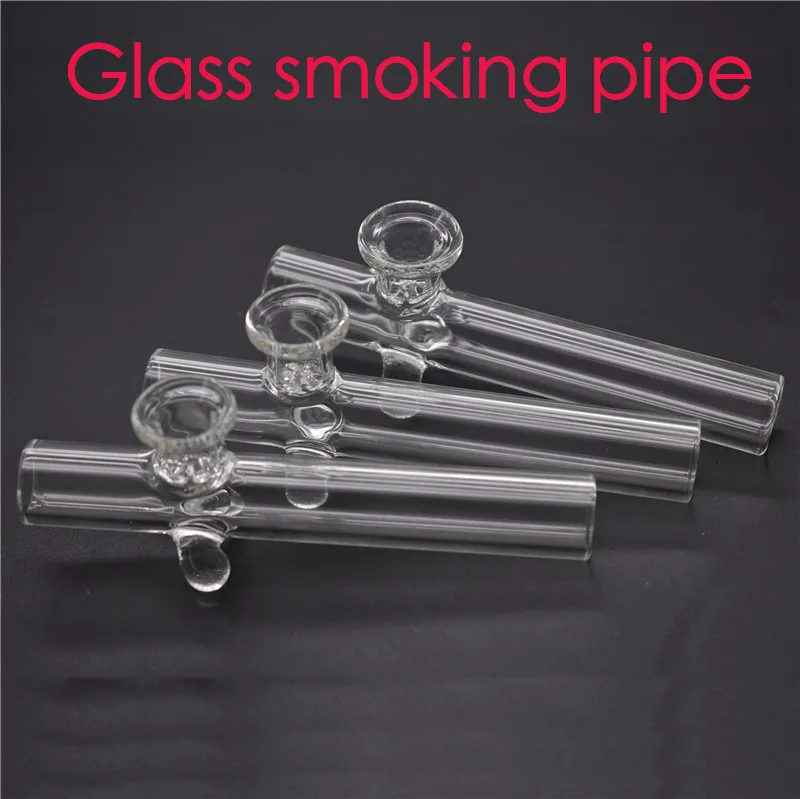 Compact Clear Glass Steamroller Pipe 4 Inch Mini Handheld Tobacco Pipe ...