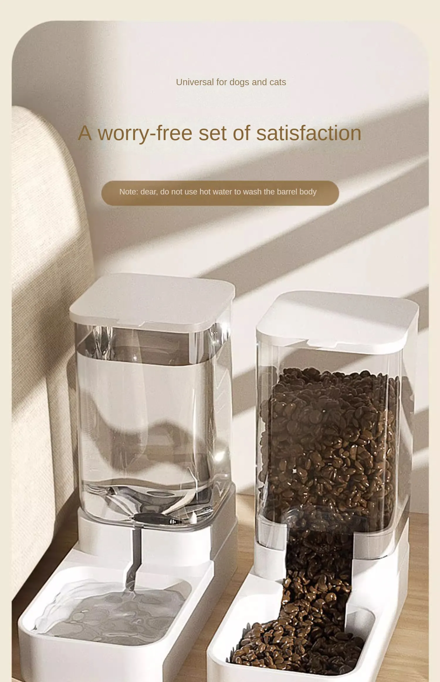 Gravity Food And Nestle Table Top Dispenser Set With Pet Bowl For Small ...