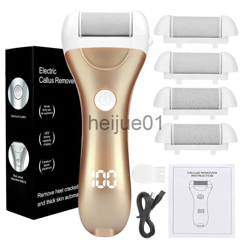 Electric Foot File Rechargeable, Portable Pedicure Tools For Dead Hard ...