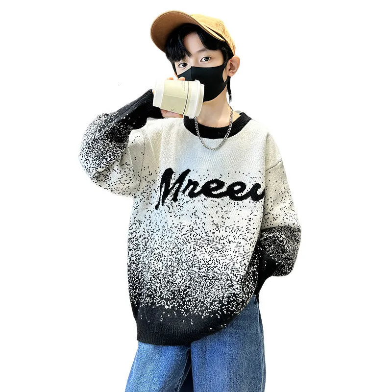DHgate.com:Boys Gradient Knitted Pullover: Warm Soft Korean Style ...