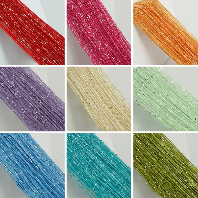 Curtain Glitter Door String Silver Ribbon Shiny Tassel Flash Line ...