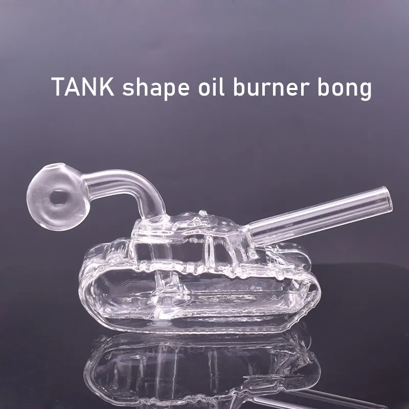 Mini Tank Glass Oil Burner Water Rig Small Glass Bongs Hookahs, Clear ...
