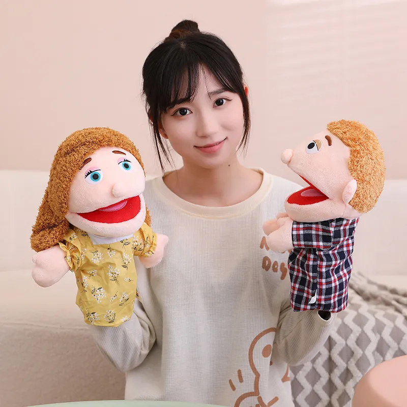 Plush Finger Hand Puppet For Kids 28x33cm Activity Monkey Toy For Role ...