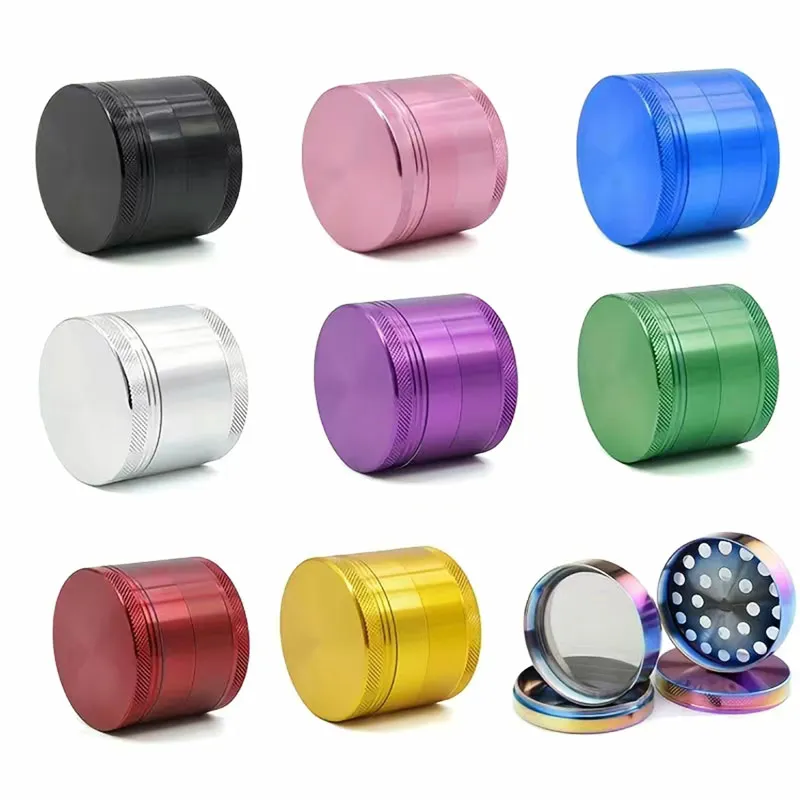Pink Tobacco Grinder 4 Layer Herb Spice Grinder Alloy Smoke Grinders ...