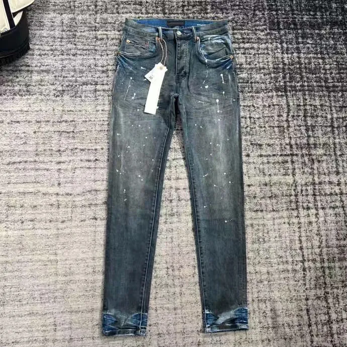 Mens Designer Ripped Straight Topman Jeans With Washed Holes Available