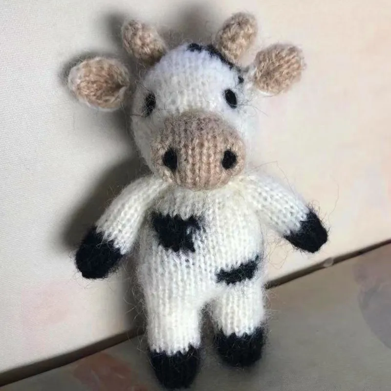 DHgate.com:Handmade Crochet Cow Toy, Knit Animal Doll, Photography ...