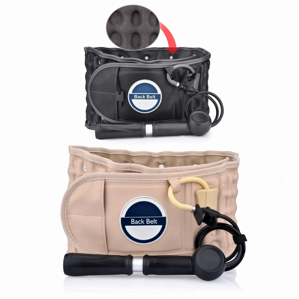 Air Decompression Back Belt - Portable Lumbar Traction Brace for Spine ...