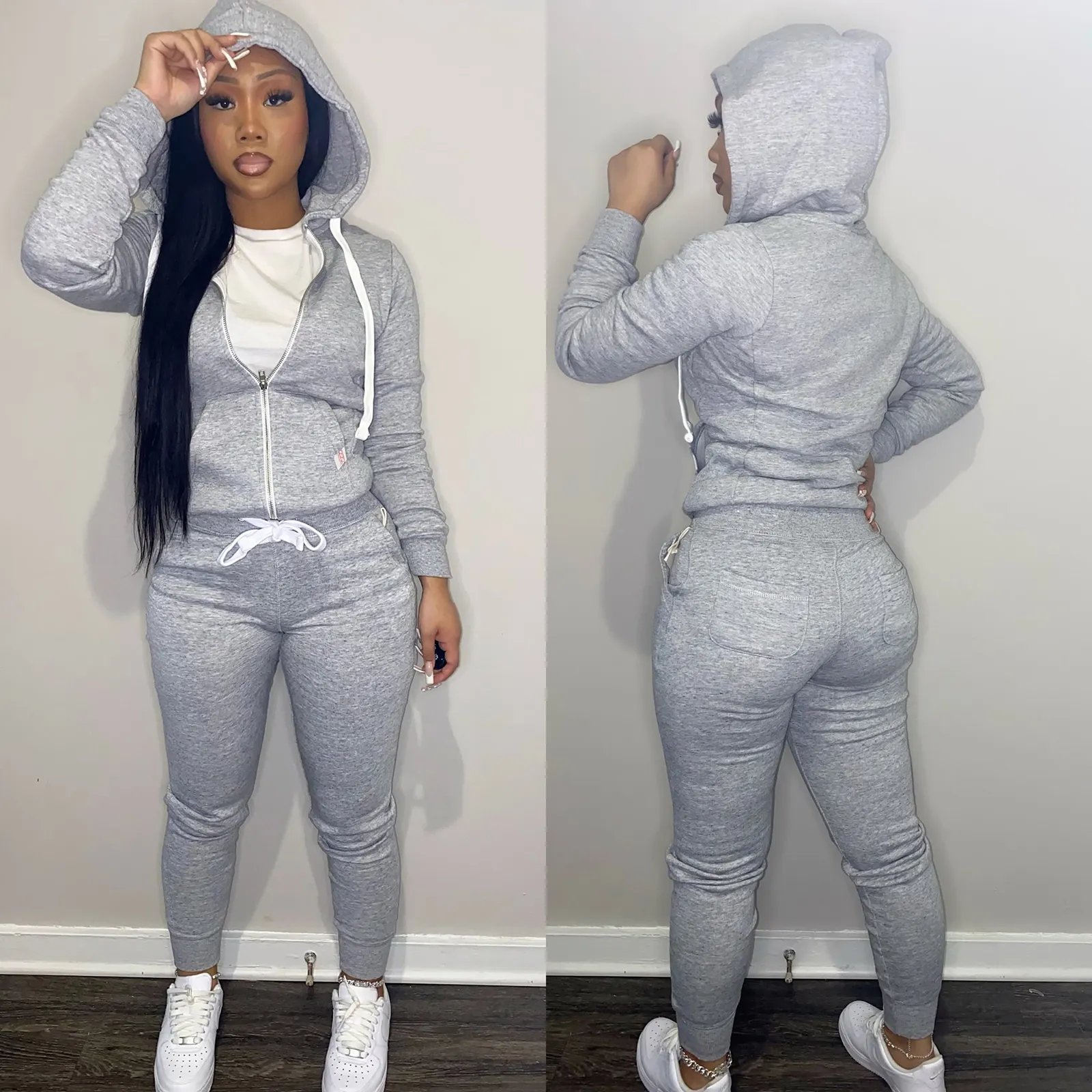 DHgate.com:Women's Tracksuits Simple Sweatshirt 2 Piece Set Women ...