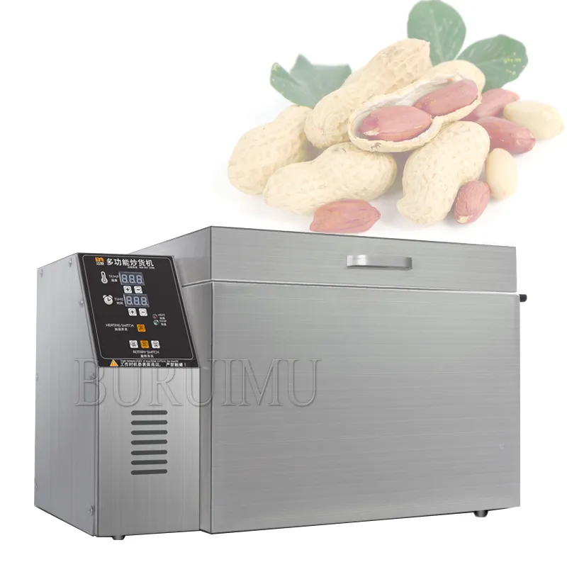 Electric Rotary Drum Nut Roaster Roasting Machine Seeds Grains Dryer ...