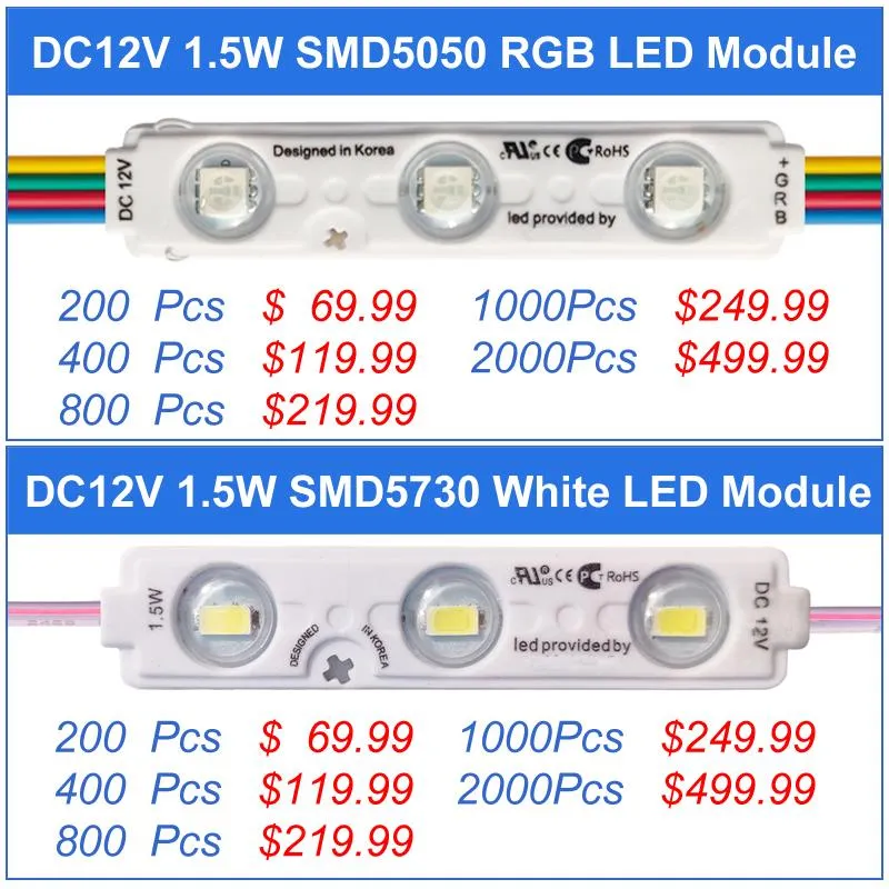 LED Storefront Lights: RGB LED Module For Signs, Window Displays, And Advertising From Etotop1 ...