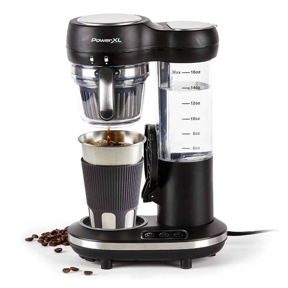 Single Serve Coffee Maker with Grinder - Automatic Grind & Brew Coffee ...