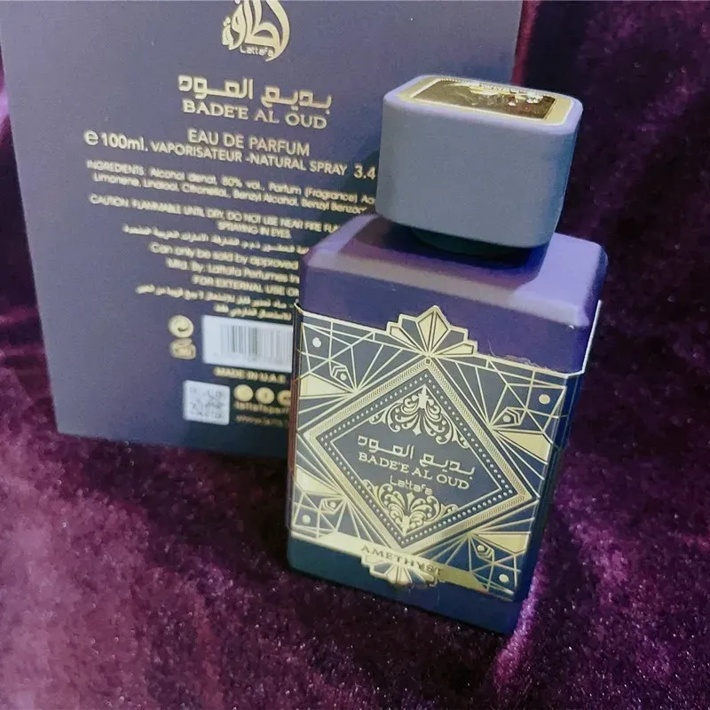 Lattafa Amethyst Badee Al Oud Perfume Fragrance 100ml Men Women Eau De ...