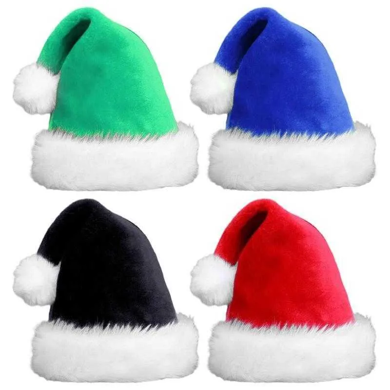 Portable Santa Party Hats Soft, Comfortable, Reusable, And Colorful For ...