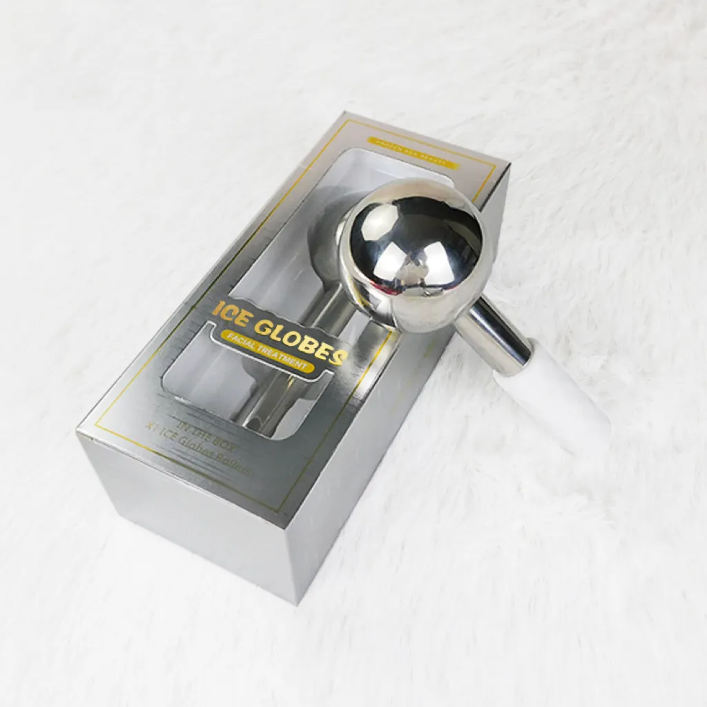 Stainless Steel Metal Facial Cooling Globes Massage Ball For Facial ...