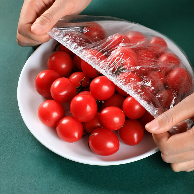 DHgate.com:100PCS Disposable Plastic Wrap Covers for Food Storage ...