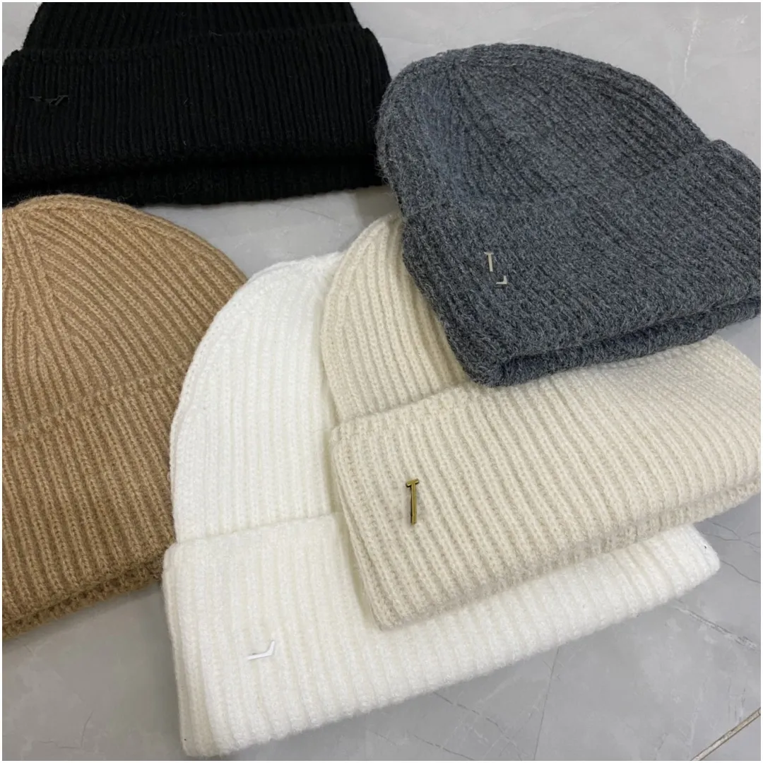 Winter Knit Hats Casual Unisex Knitted Woolen Cap for Men with ...