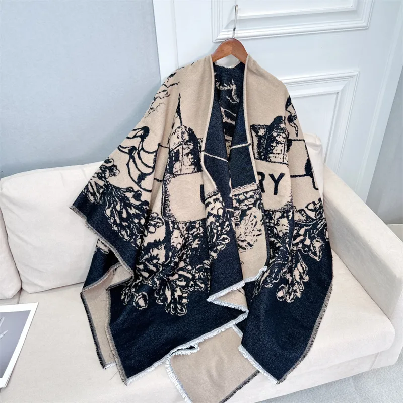 Winter Fashion Scarf Designer Cashmere Knitted Men Women Scarf Shawl ...