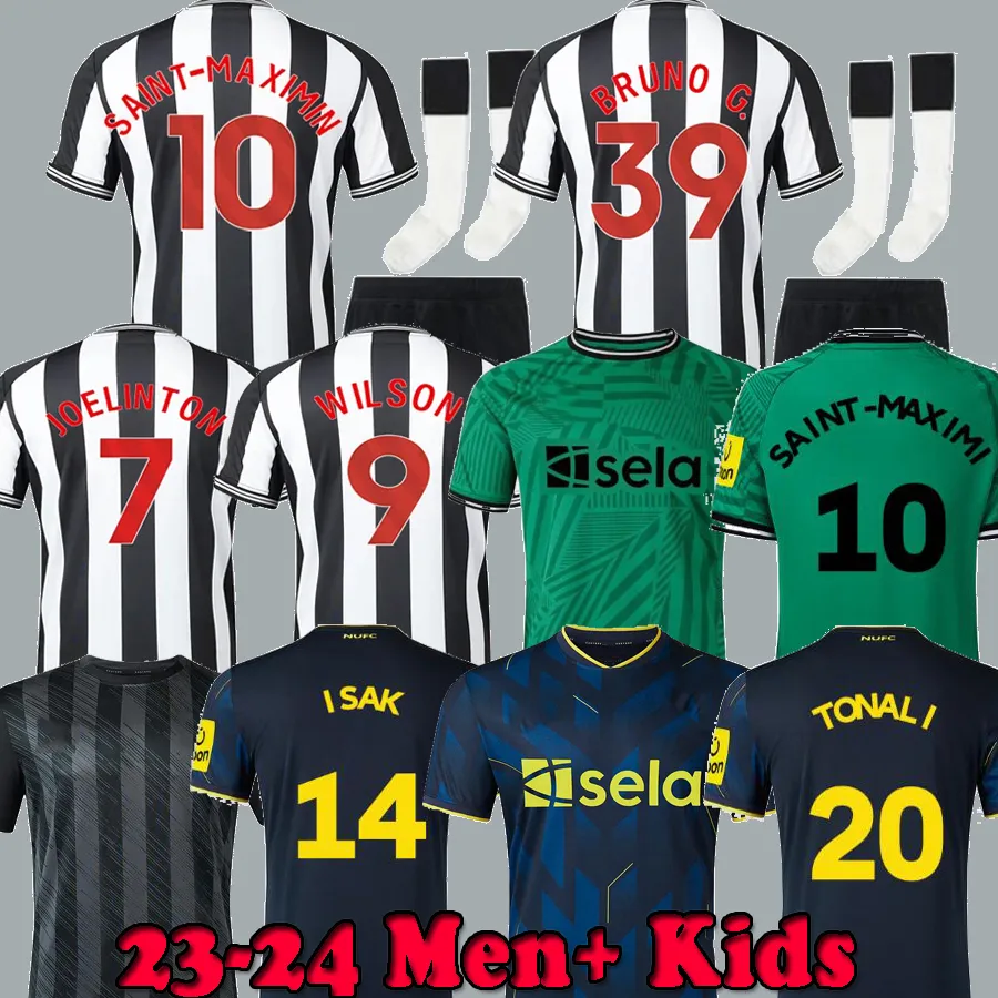 Novos 23 24 Castelos Bruno G. Tonali Camisas De Futebol ISAK Home ...