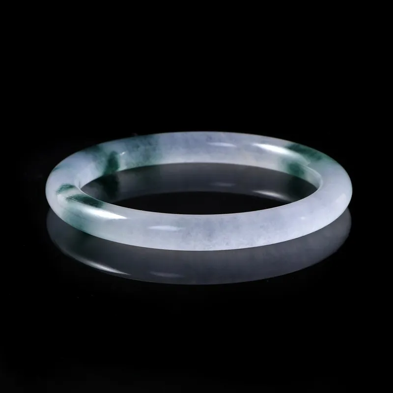 Genuine Jadeite Bangle - Ice Floating Jade, Natural Jades, Fine Jewelry ...