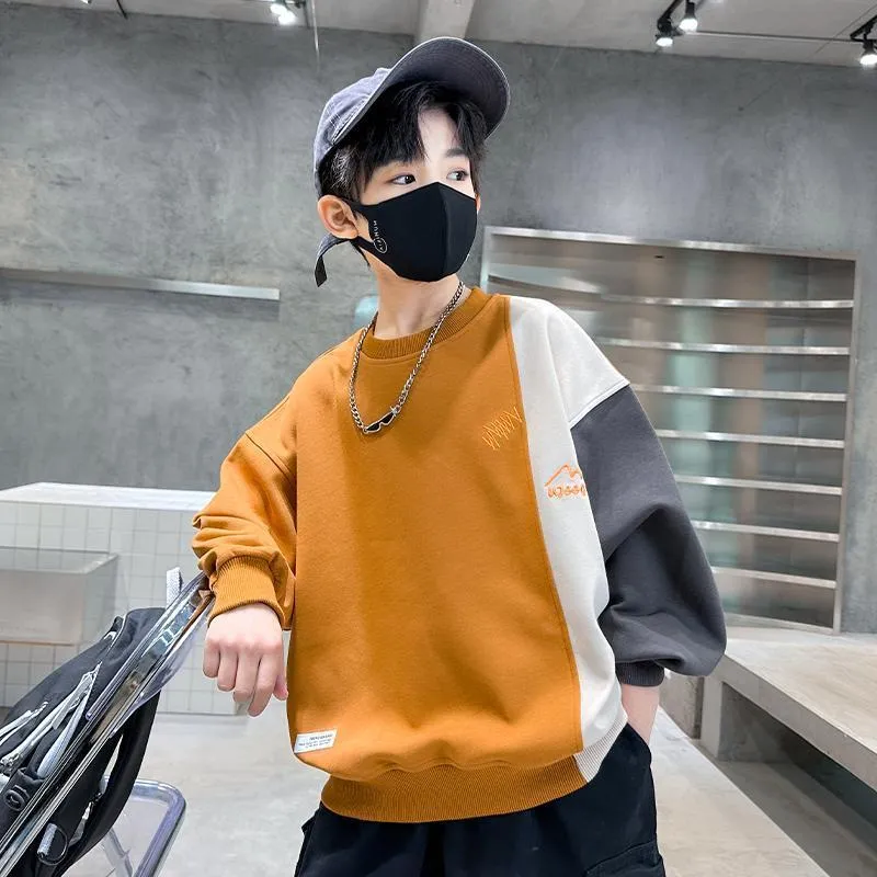 DHgate.com:Cotton Spring Sweatshirts for Kids - Casual Patchwork ...