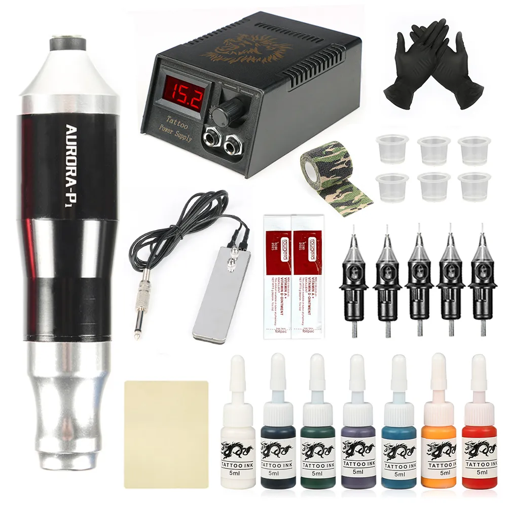DHgate.com:Aurora P1 Tattoo Machine Kit - Professional Rotary Pen ...