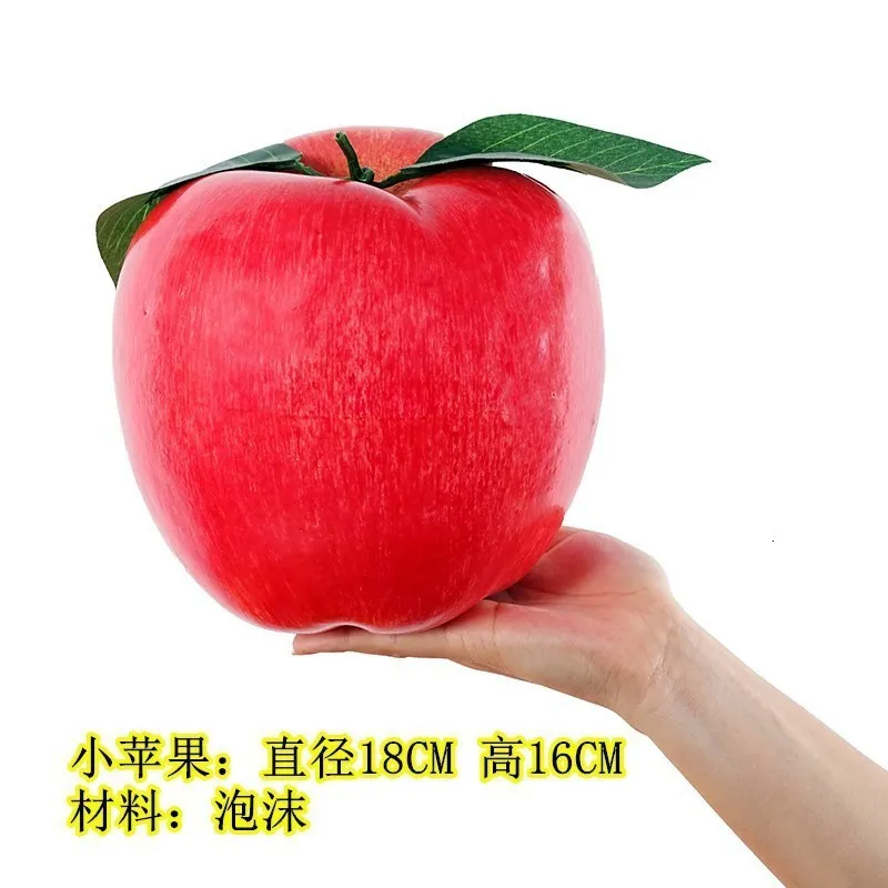 DHgate.com:Red Apple Foam Model with Leaves for Event Decoration and ...