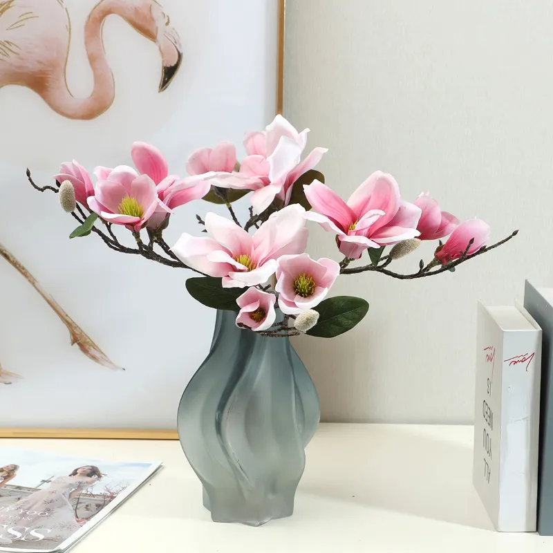Moisturizing Magnolia Simulation Flower For Home Decoration And Bonsai ...